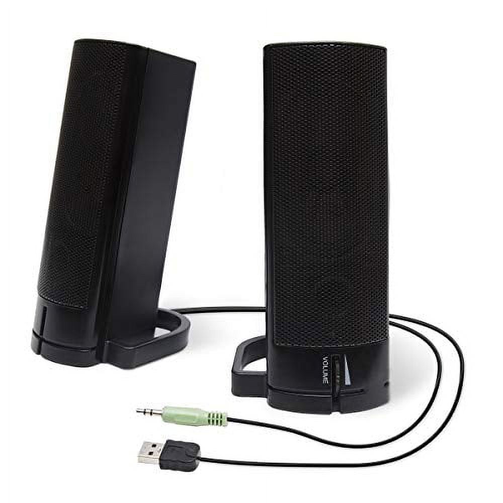 Computer USB Powered Monitor Speaker Sound Bar 3.5mm Audio Wired ...