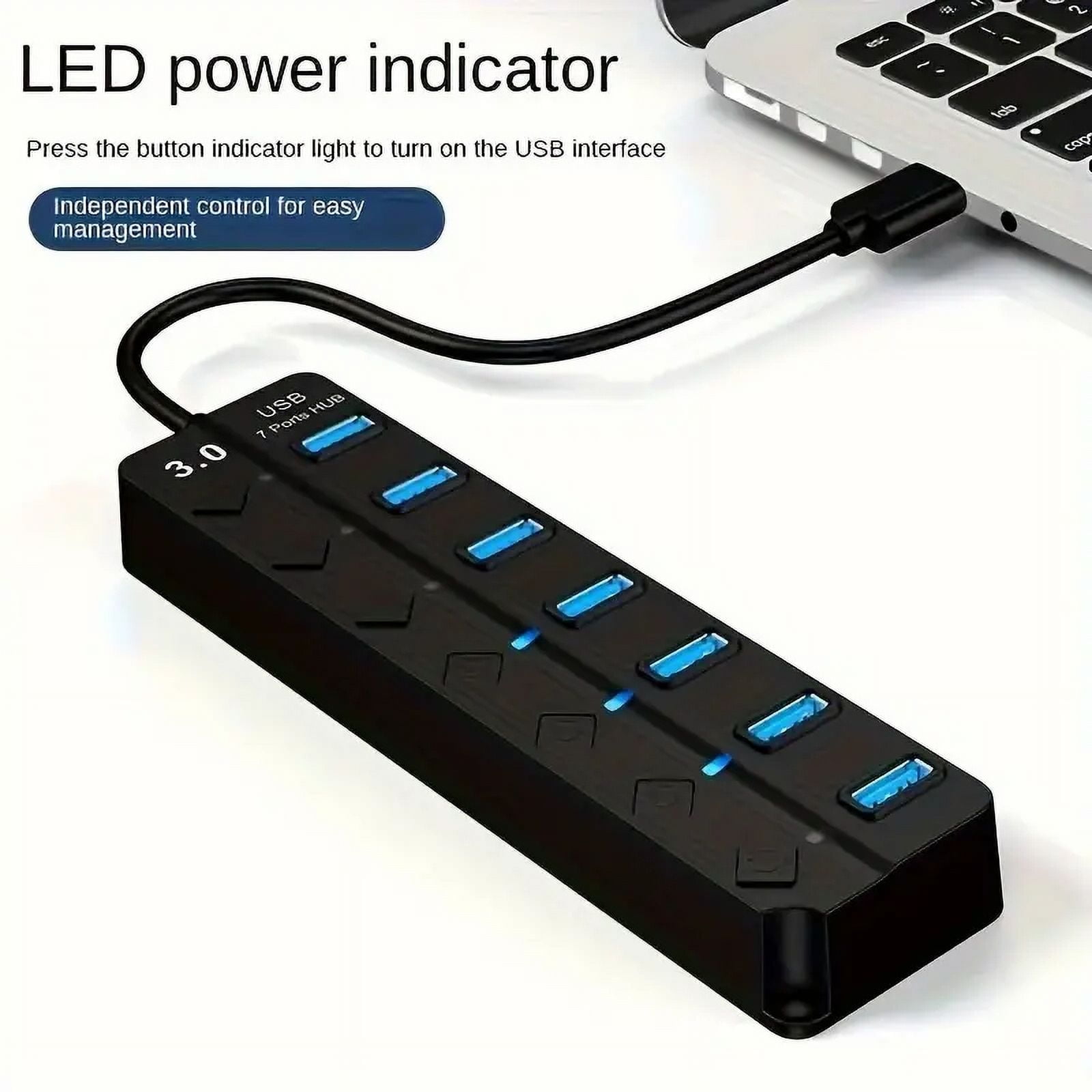 Computer USB multi-interface 3.0 hub splitter high-speed hub 7 ...
