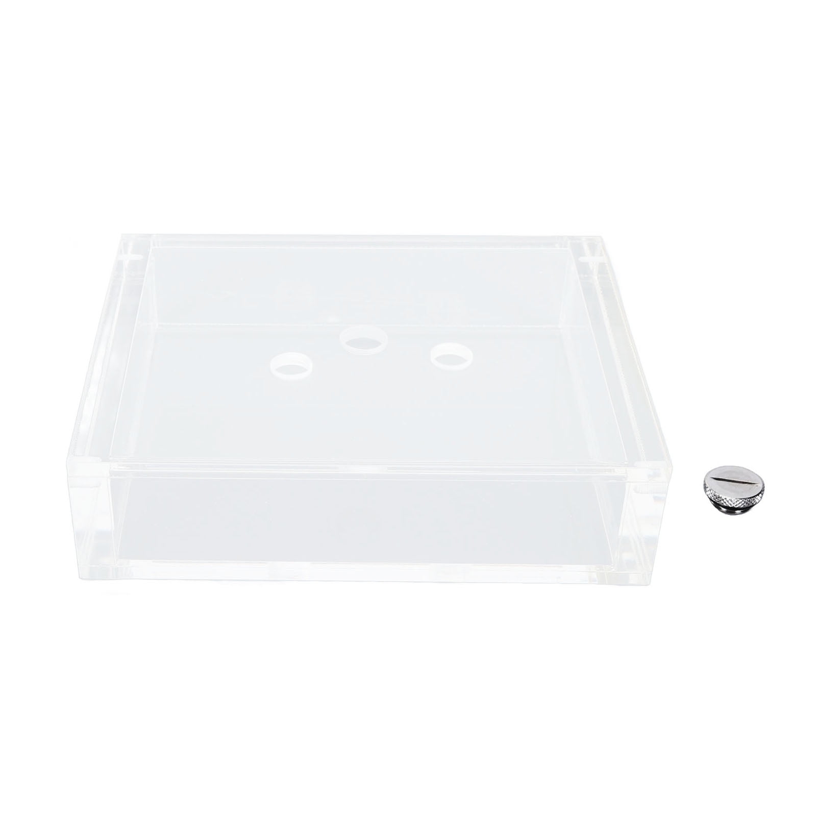 Computer Water Cooling Reservoir Rectangle Transparent Acrylic PC Water ...