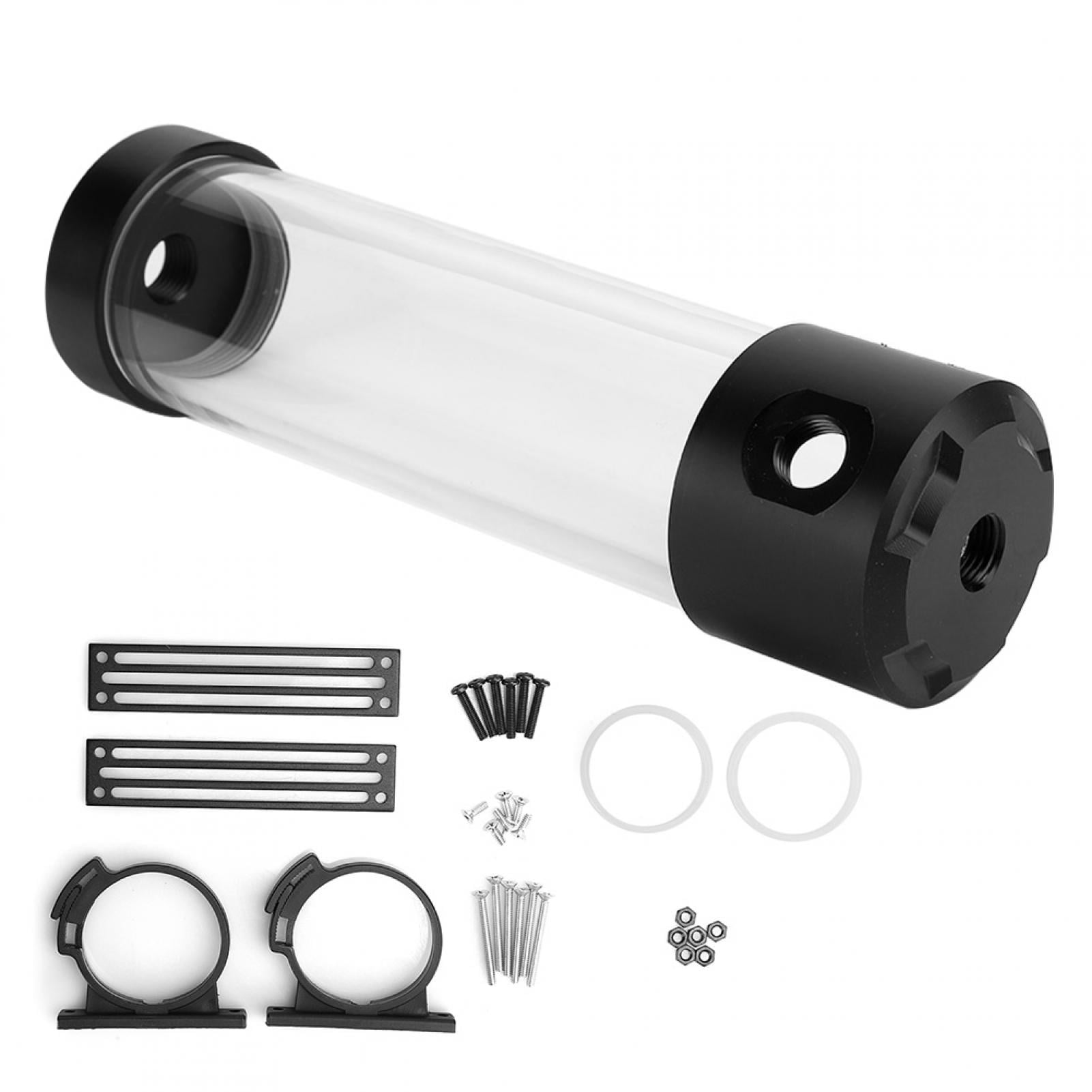 Computer Water Tank Cylindrical Transparent Sideout PC Cooling System 4 ...