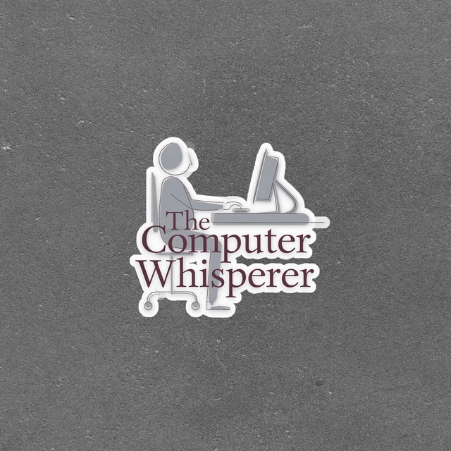 The Computer Whisperer Laptop Repair Geek Tech Stickerphone Decal Water ...