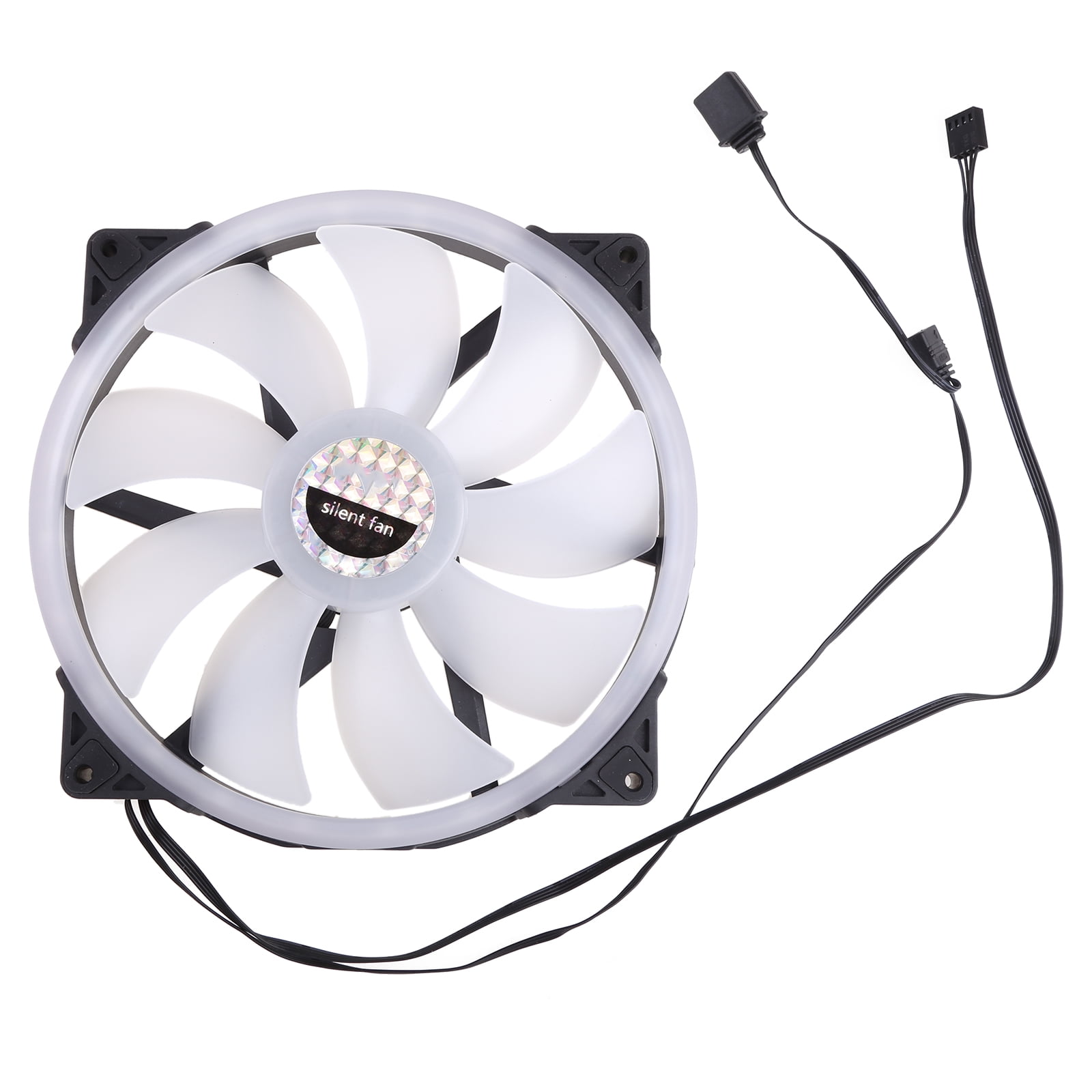 Computer for Case Fan 200mm LED Silent Fan for Computer Cases CPU ...