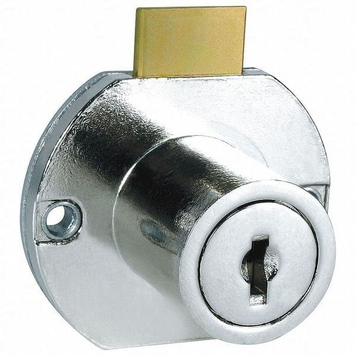Compx National Cabinet Drawer Dead Bolt Lock,Silr,Round C8703-C420A-14A ...