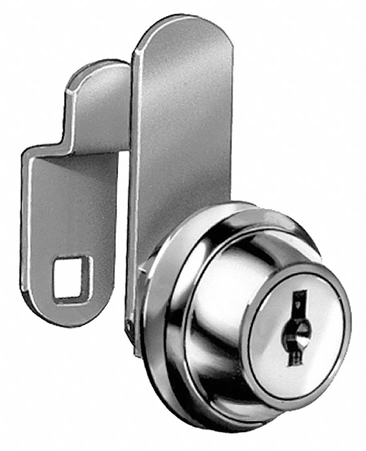 Compx National Cam Lock For Thickness 3 32 In Nickel C8051 C413A 14A