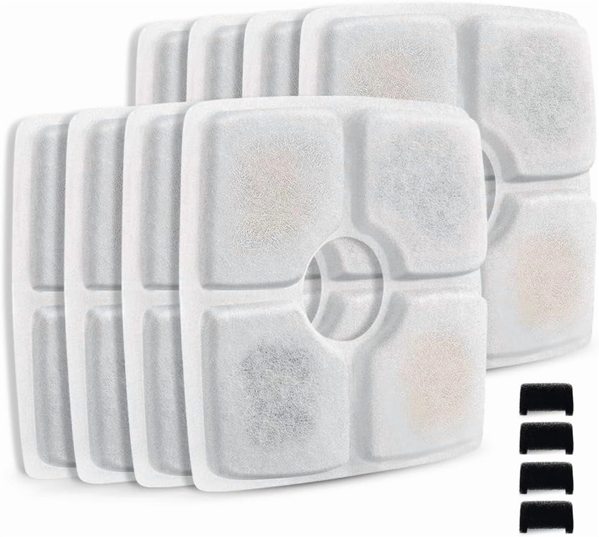 Comsmart Pet Fountain Filter Set, 3 Triple Filtration System ...