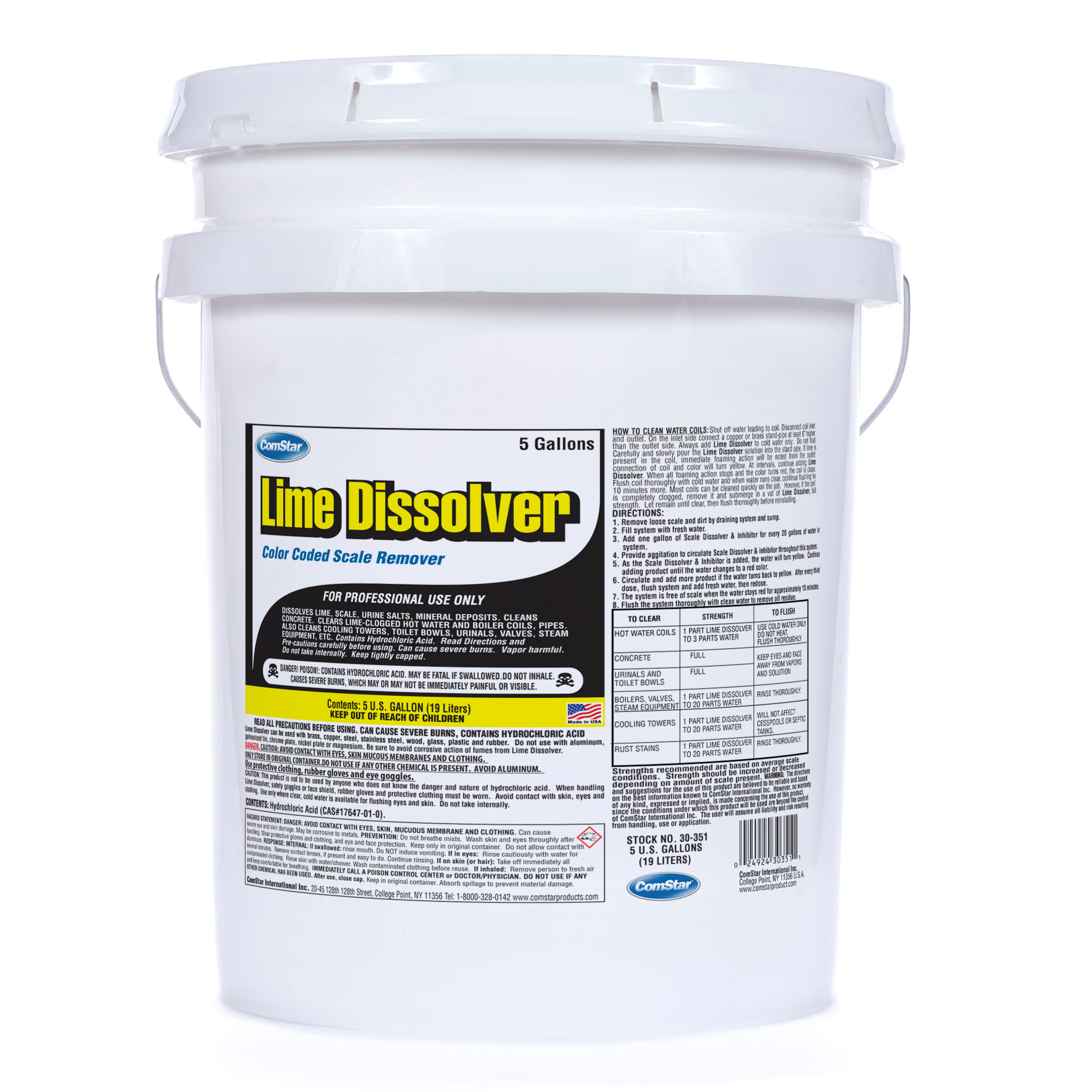 ComStar Lime Dissolver & Scale Remover, Industrial Strength Descaler ...