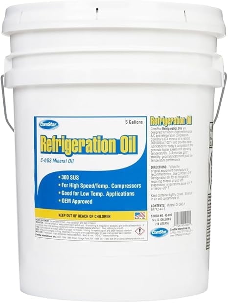 ComStar Mineral Refrigeration Oil C-4/GS, 68/300 SUS, Designed for A/C ...