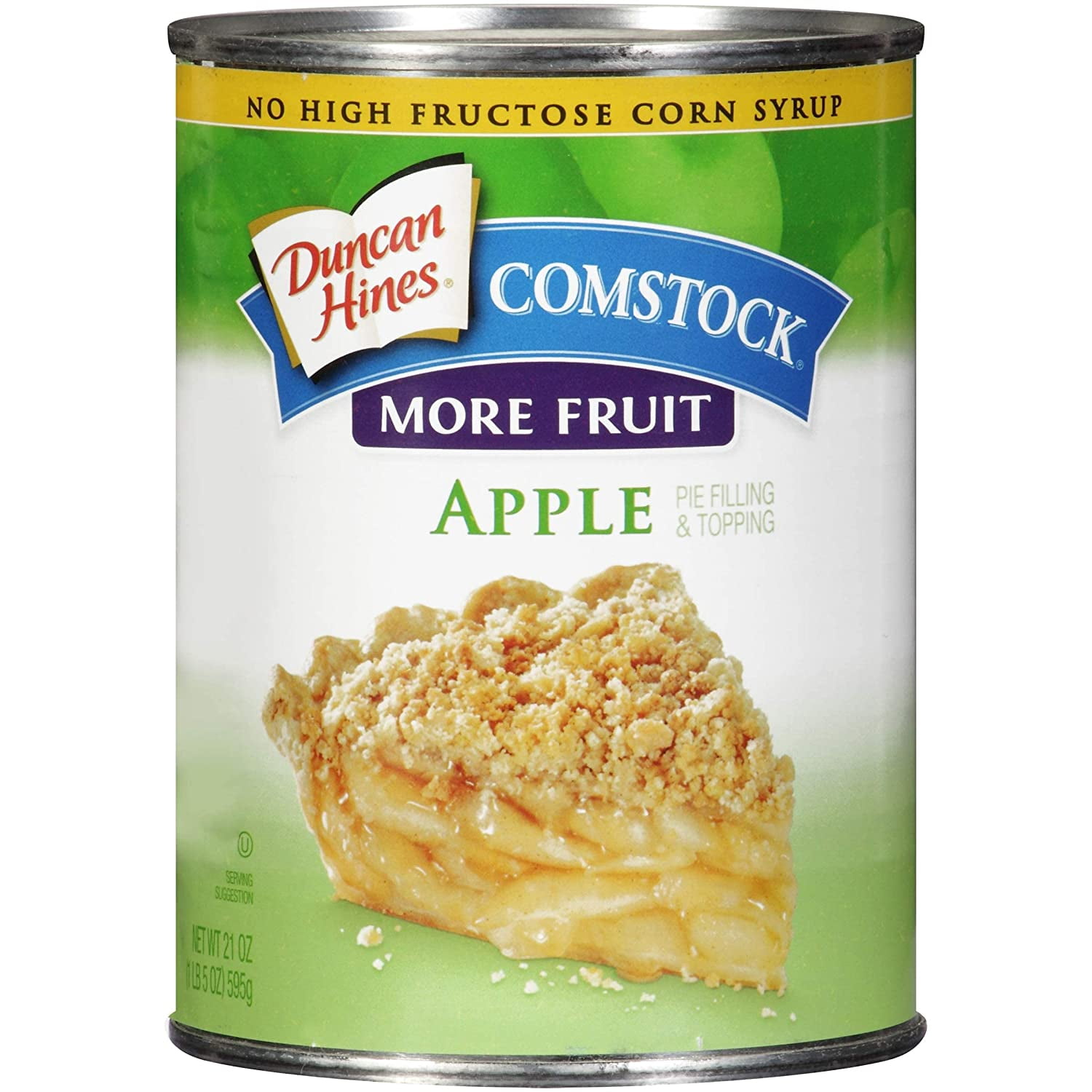 Comstock More Fruit Pie Filling & Topping, Apple, 21 Ounce - 3 Pack ...