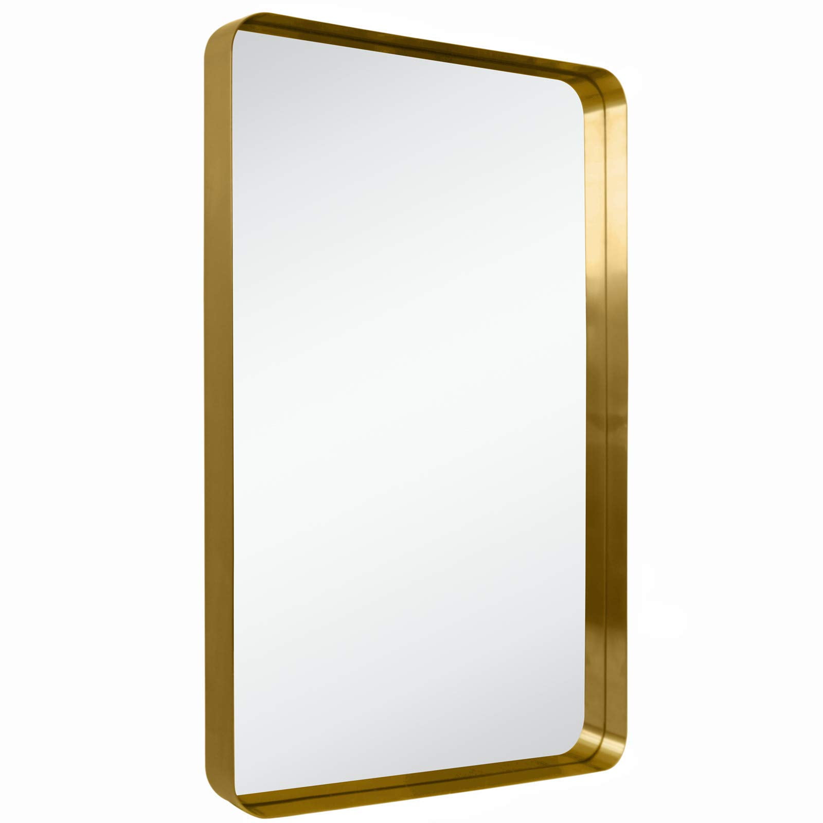 Comtemporary Gold Metal Framed Rectangle Bathroom Vanity Mirror 20x30 ...
