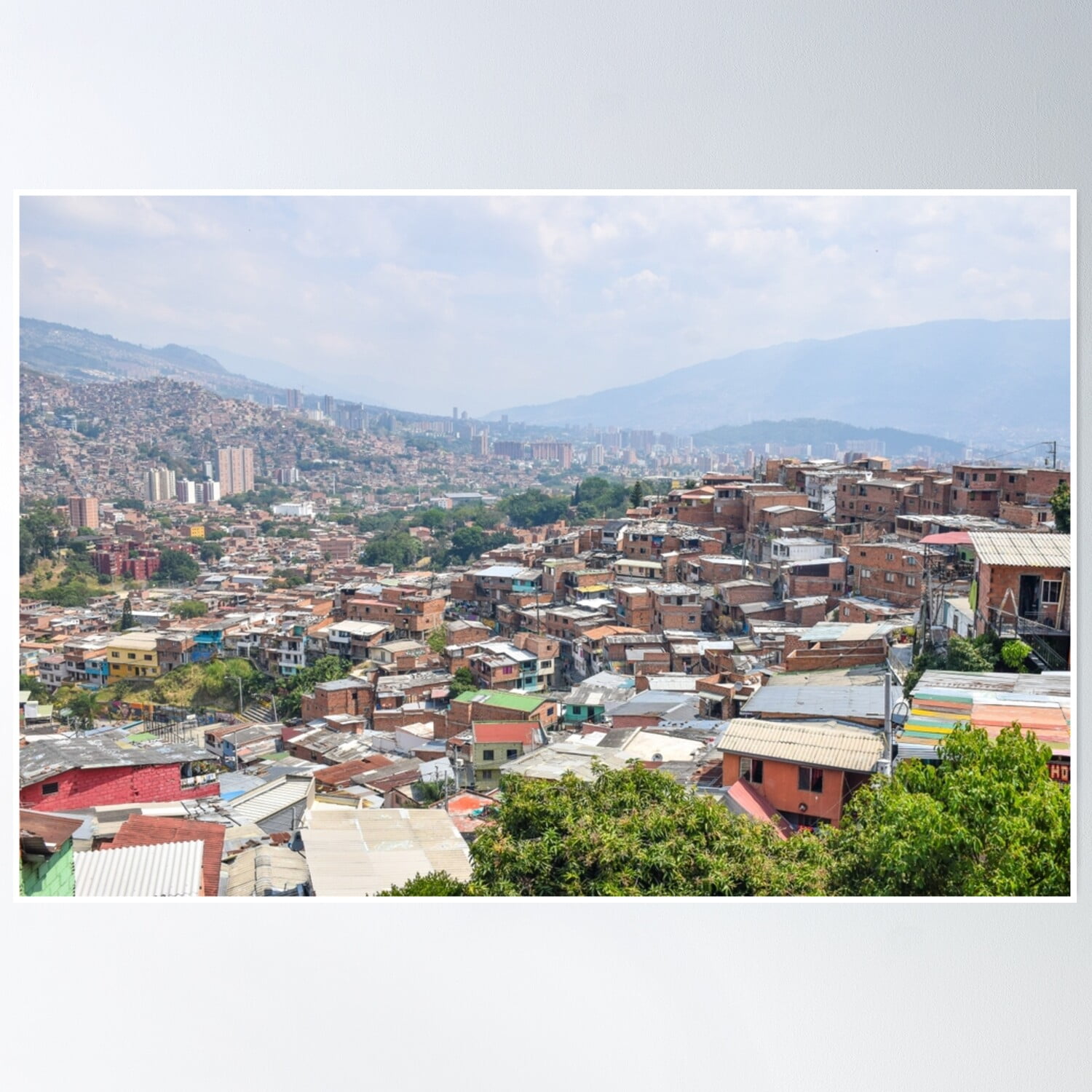 Comuna 13, Medellin, Colombia Poster Wall Art, Modern Wall Decor, 12x18 UNFRAMED - Walmart.com