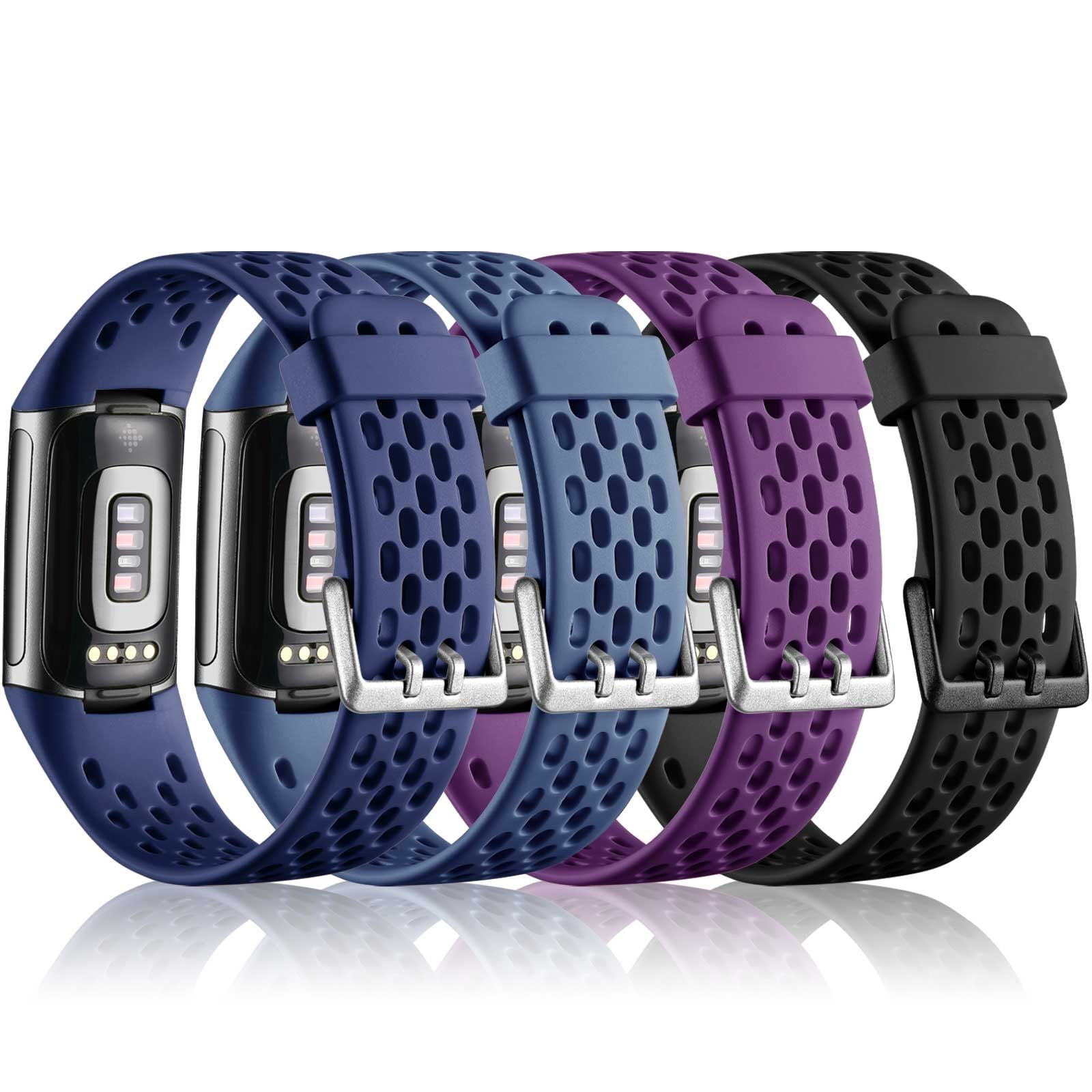 Comvin 4 Pack Compatible with Fitbit Charge 5/Charge 6 Bands for Women ...