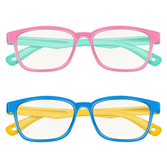 Blue Light Glasses for Kids 3 Pack Anti Glare & Eye Strain Glasses ...