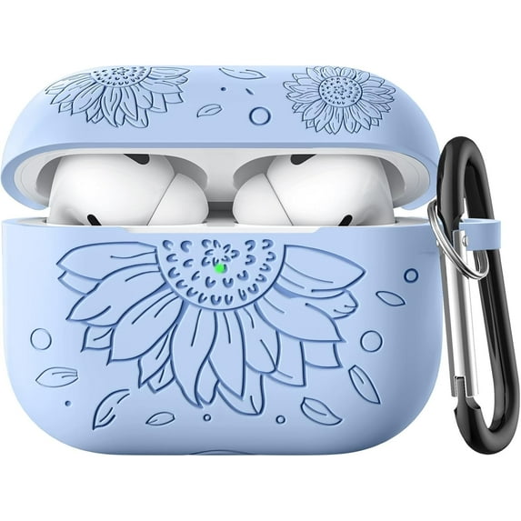 Comvin Sunflower Engraved Case for Airpods Pro 2nd Generation & Airpod ...