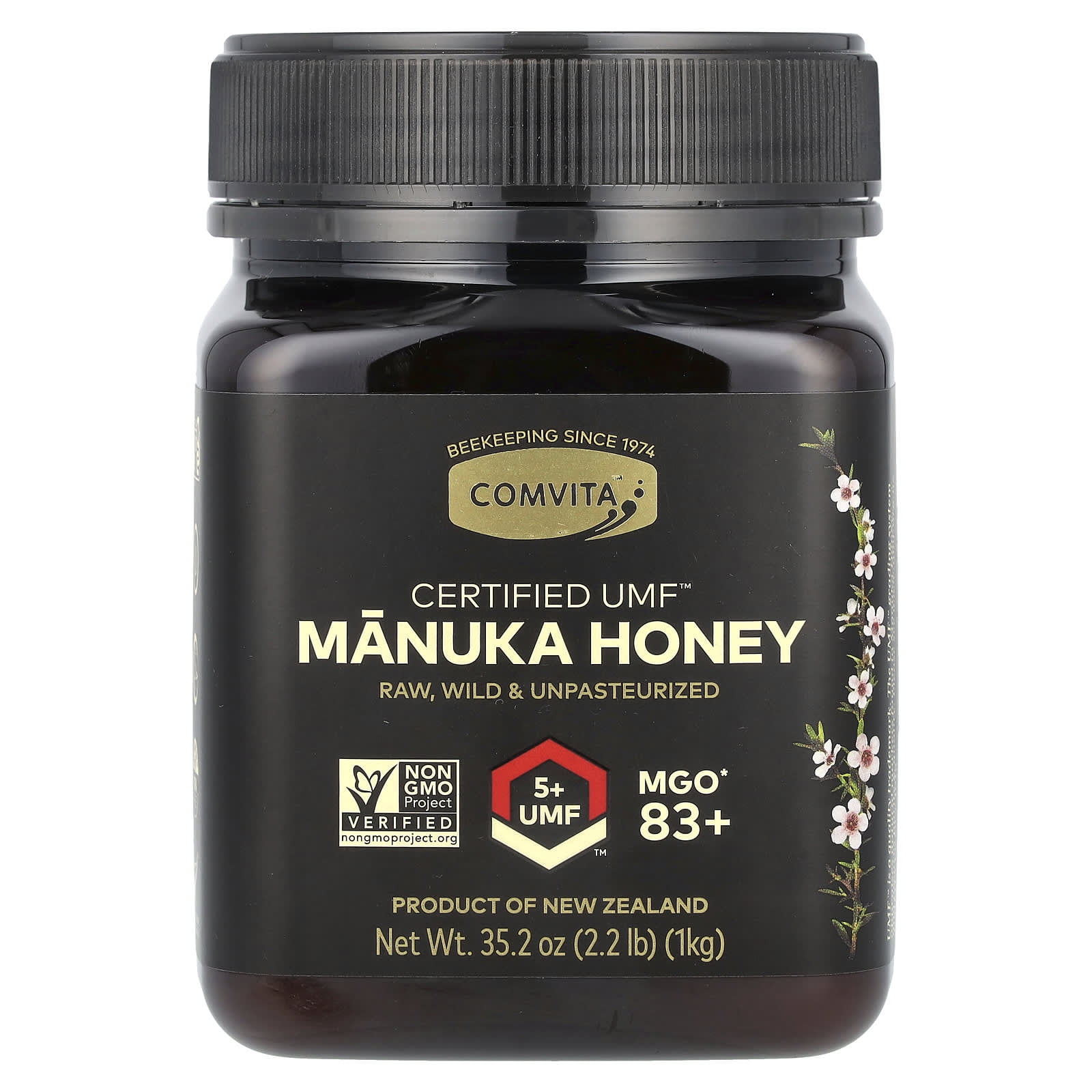 Comvita, Manuka Honey, UMF 5+, MGO 83+, 35.2 oz (1 kg) Pack of 2 - Walmart.com