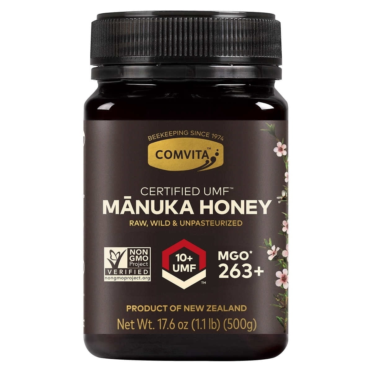 Comvita, Raw Manuka Honey, UMF 10+, 1.1 lb (500 g) - Walmart.com
