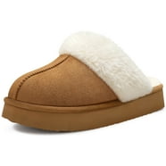 ULTRAIDEAS Women's Bootie Slippers Fuzzy with Memory Foam Indoor Loafer ...