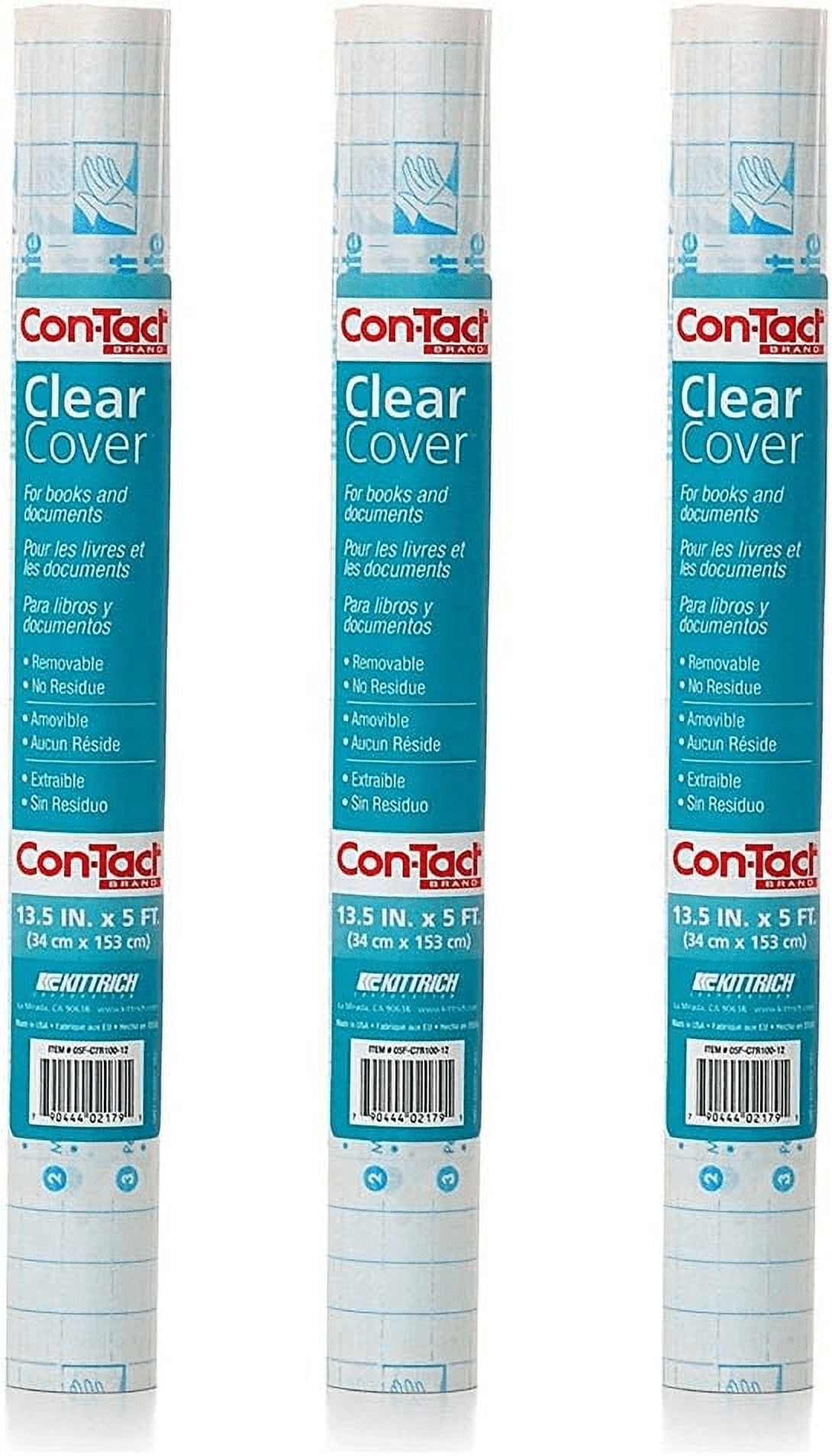 Con-Tact Brand Heavy Duty Clear Contact Adhesive Protective Liner 13.5 in x 5 ft Roll - Walmart.com