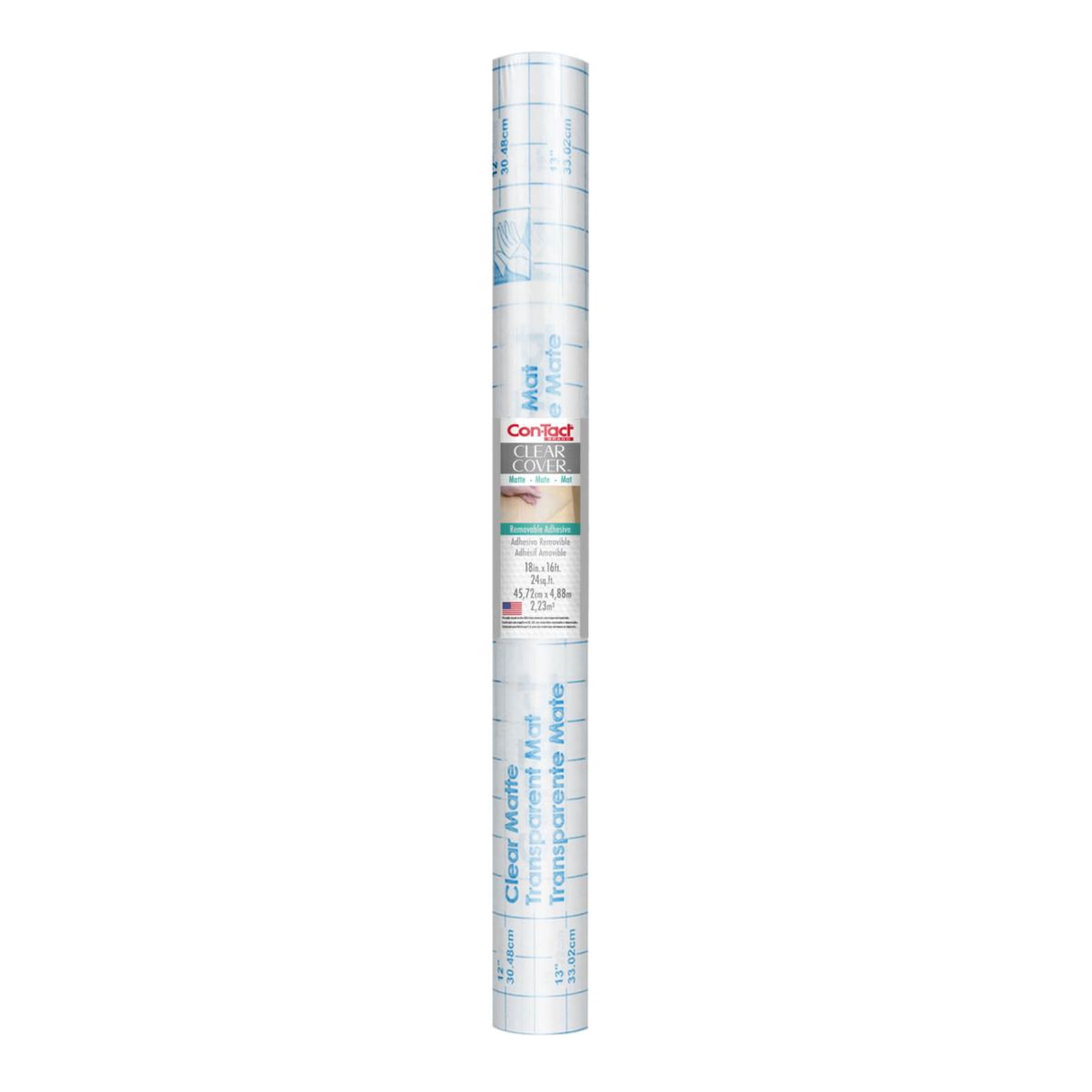 "Con-Tact Brand Clear Matte Contact Paper, Self-Adhesive Protective ...