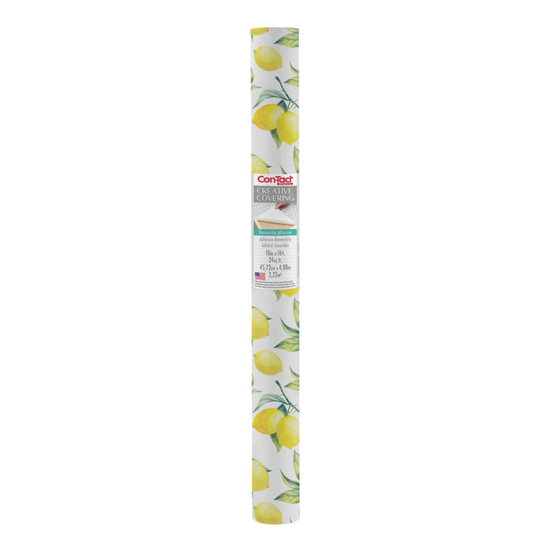 Con-Tact Creative Covering™ Printed Vinyl Top - Lemons SM, 18 in. x 16 ...