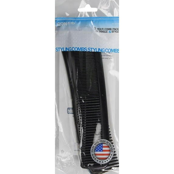 Conair 3-pk Assorted Combs - Walmart.com