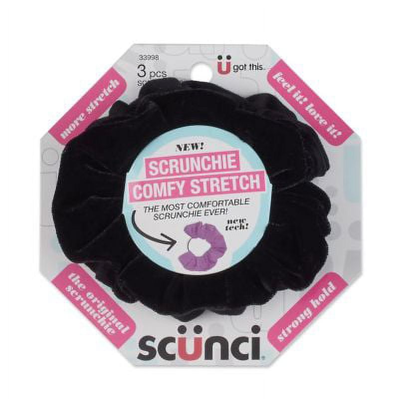 Conair 335067 Scrunchies Ast Texture Blk 3PK - Walmart.com