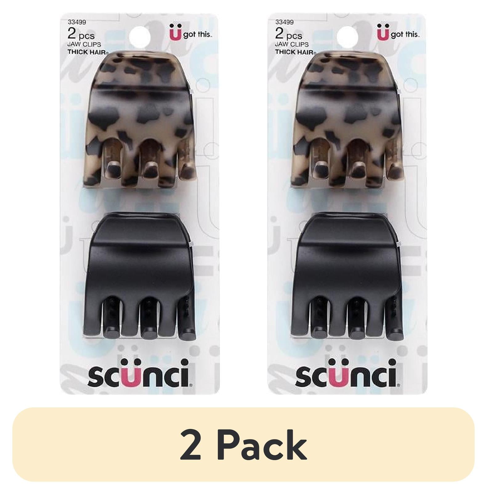 (2 pack) Conair Scunci Large Chunky Jaw Clip - Pack of 2 - Walmart.com