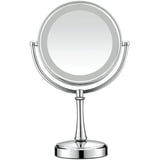 Conair 8" Head Round Lighted Mirror, Satin Nickel - Walmart.com