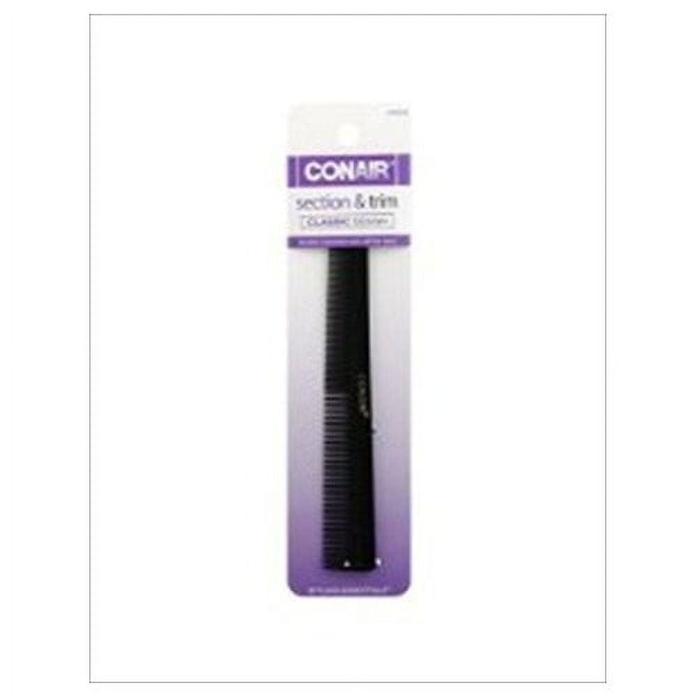 Conair Barber Comb, Classic Design Section & Trim, Black - Walmart.com