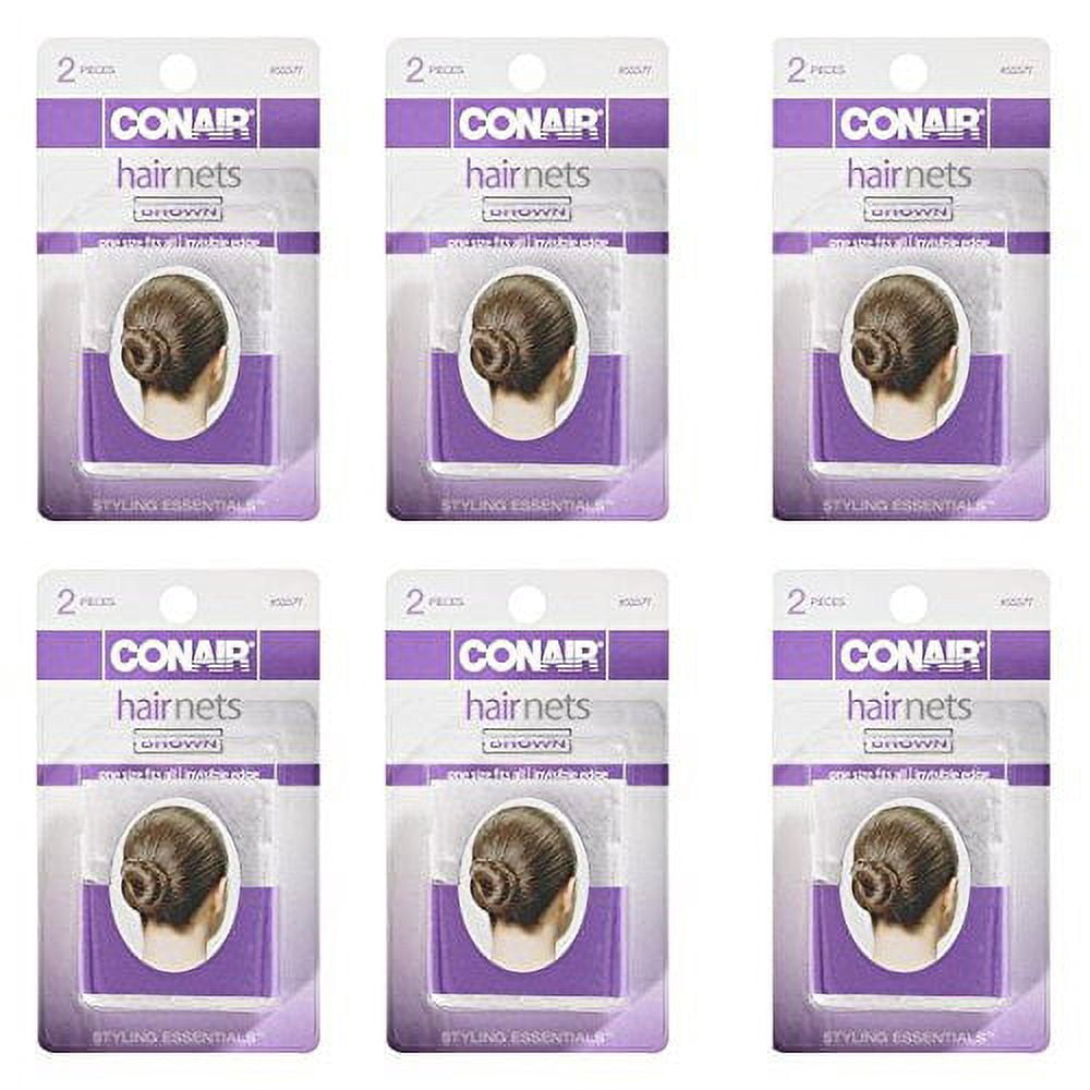 Conair Brown Ultra Fine Mesh Hair Nets - 12pc - #55577 One Size ...