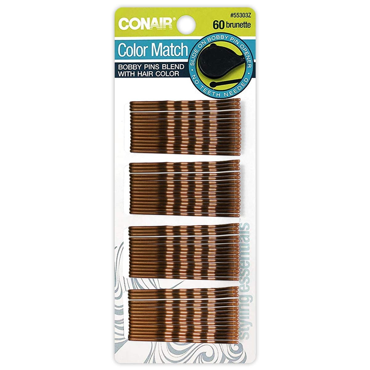 Conair Color Match Bobby Pins Blend with Hair Color (Pack of 4 ...
