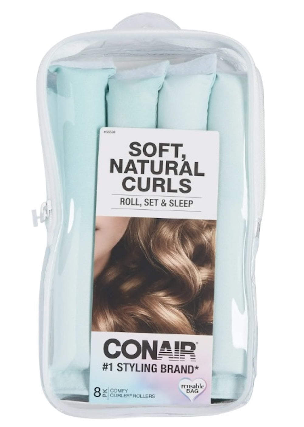 Conair Comfy Curlers 8 Ct (Colors May Vary) (Pack of 5) - Walmart.com