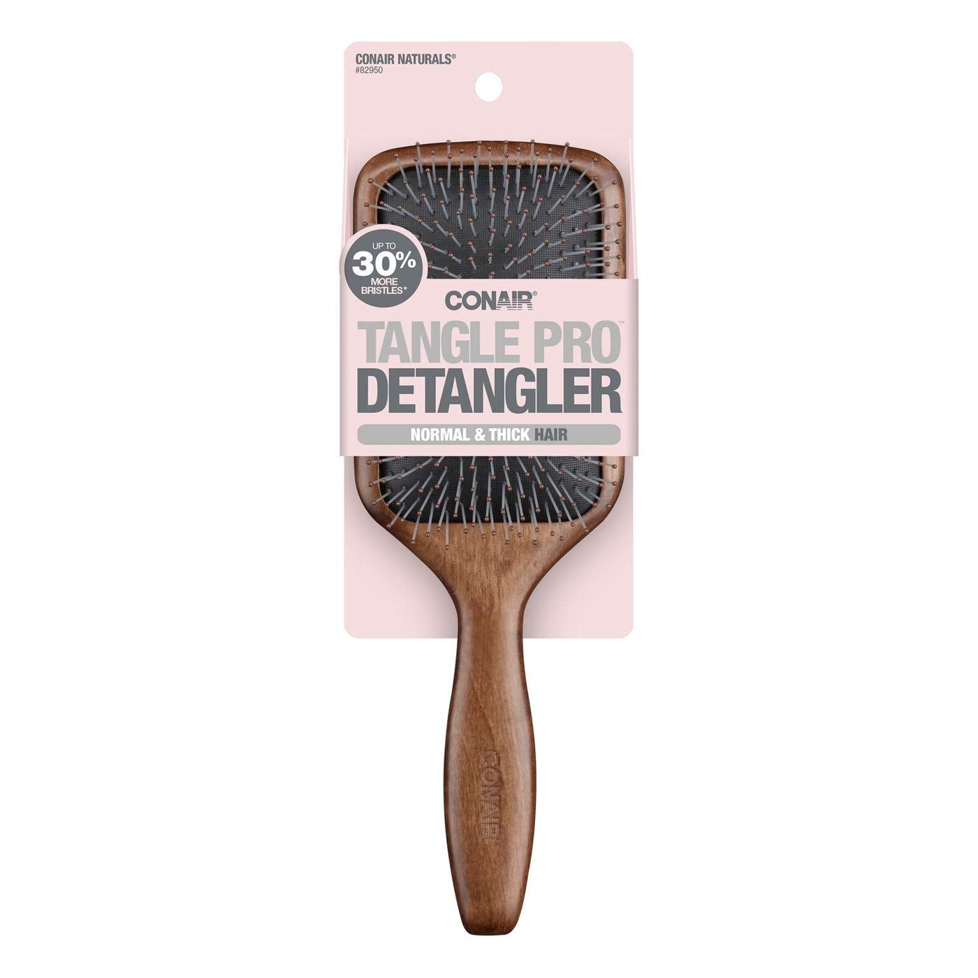 Conair Tangle Pro Detangler Wood Brush (Pack of 20) - Walmart.com