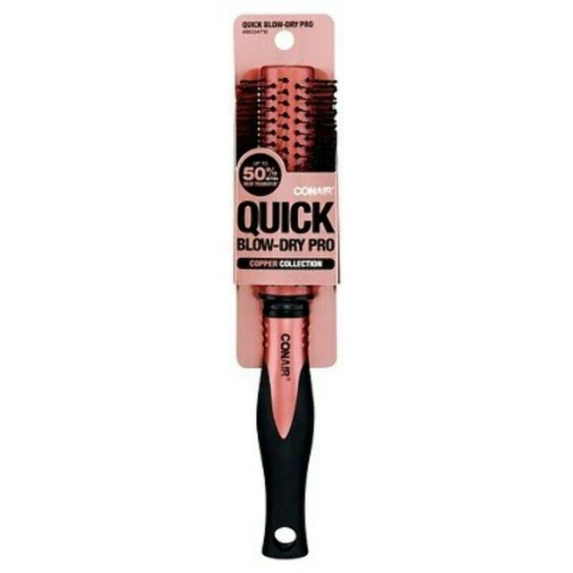 Conair® Copper Pro Metal Nylon Round Brush Copper - Walmart.com