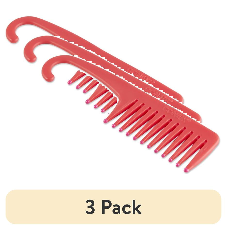 (3 pack) Conair Detangle & Smooth Hanging Shower Comb for Wet Hair with ...
