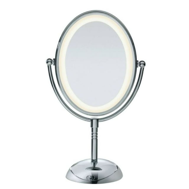 Conair Double Sided LED Lighted Mirror, 1x/7x Magnification, Polished ...