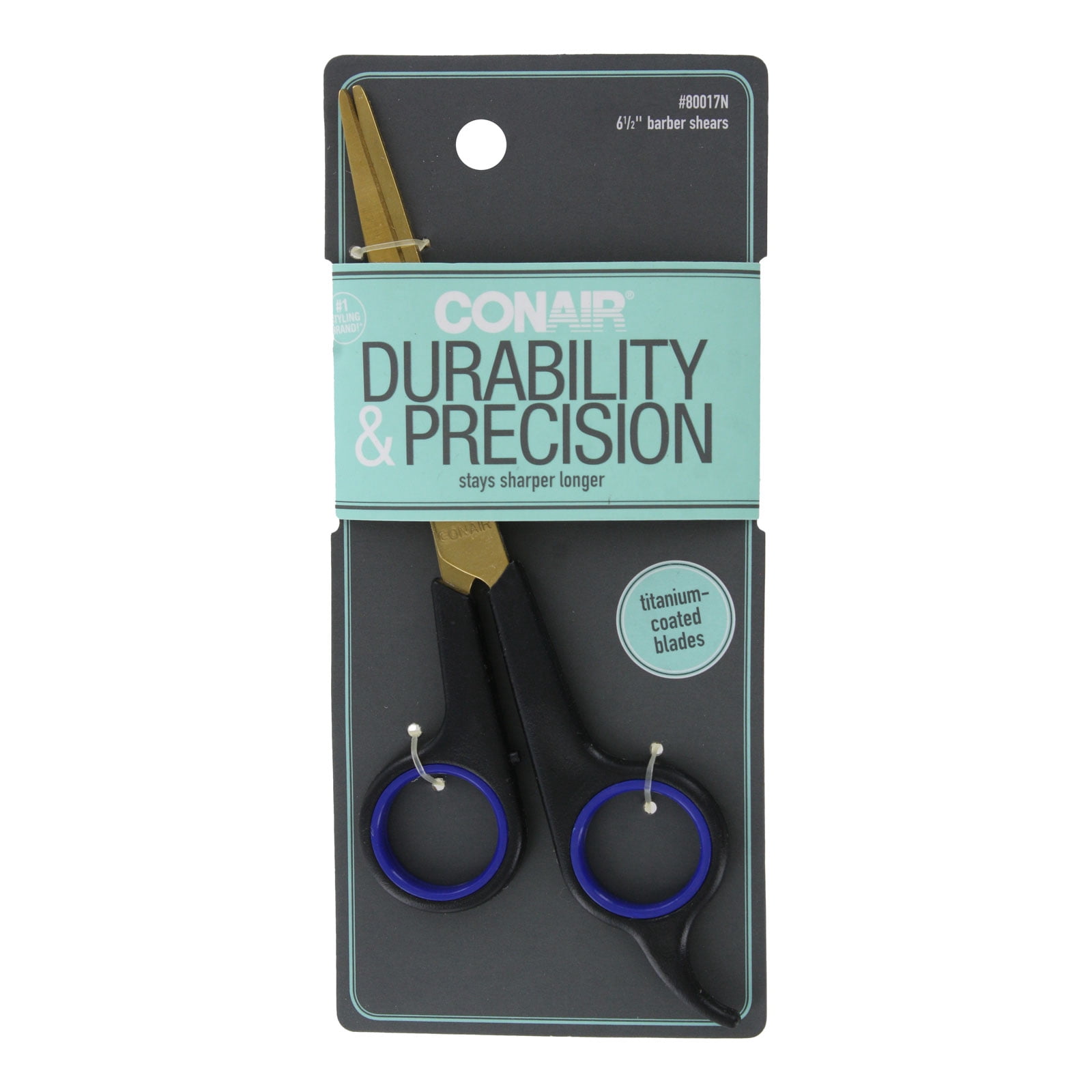 Conair Durability & Precision Titanium-Coated Blades 6 1/2" Barber ...