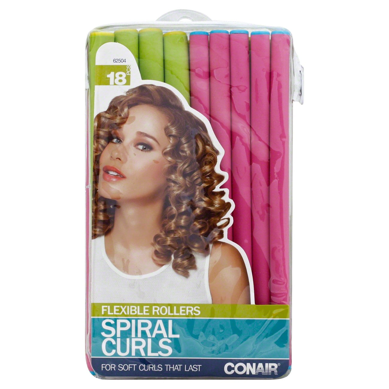 Conair Flexible Spiral Curls Rollers, 18 ct (Package May Vary) - Walmart.com
