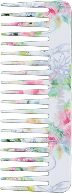 Conair Impressions Wide-Tooth Comb, Wet Hair Detangler, Floral Design ...