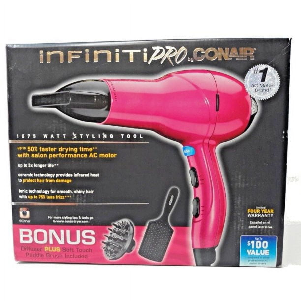 Conair Infiniti Pro 1875 Watt Ionic Ceramic Hair Blow Dryer with ...