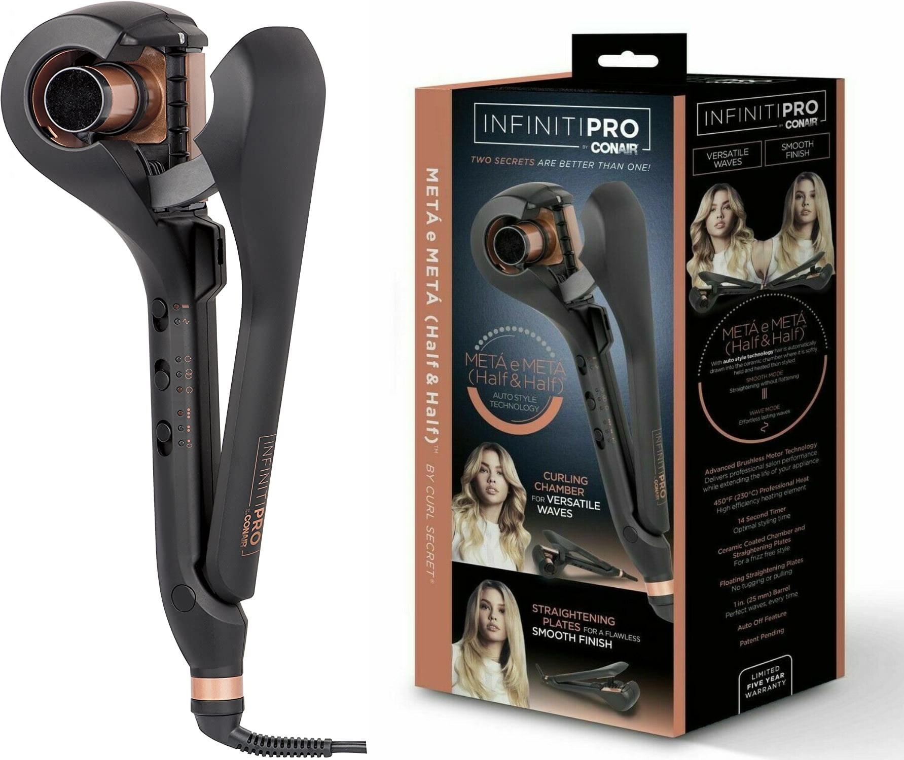 Conair Infiniti Pro Curl Secret - Smooth & Wave – Curl or Straighten ...