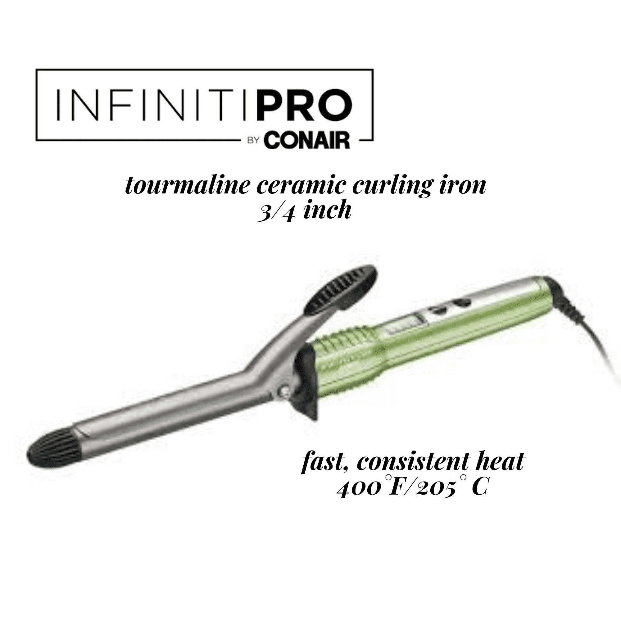 Conair InfinitiPro 3/4 Inch Professional Ceramic Flat Iron Hair ...