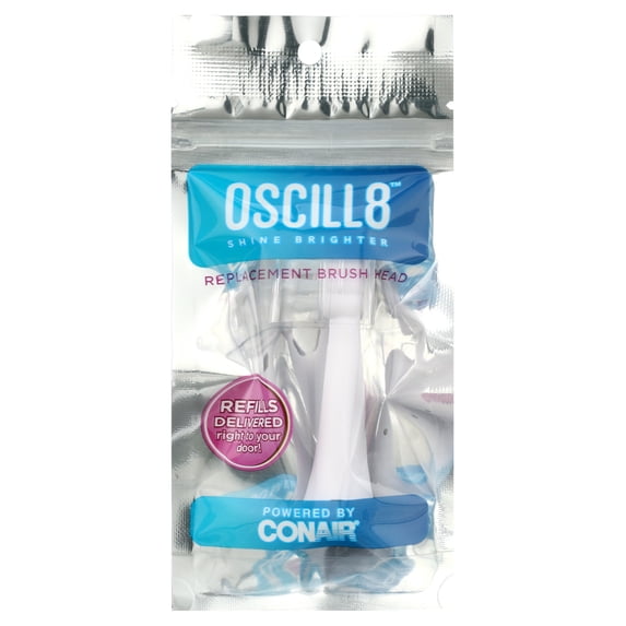 Conair Interplak Oscill8 Rechargeable Toothbrush Replacement Heads ...
