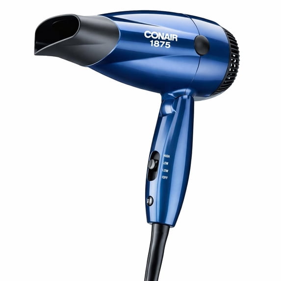 Conair Ion Shine Dual Voltage 1875 Watt Compact Folding Hair Dryer ...
