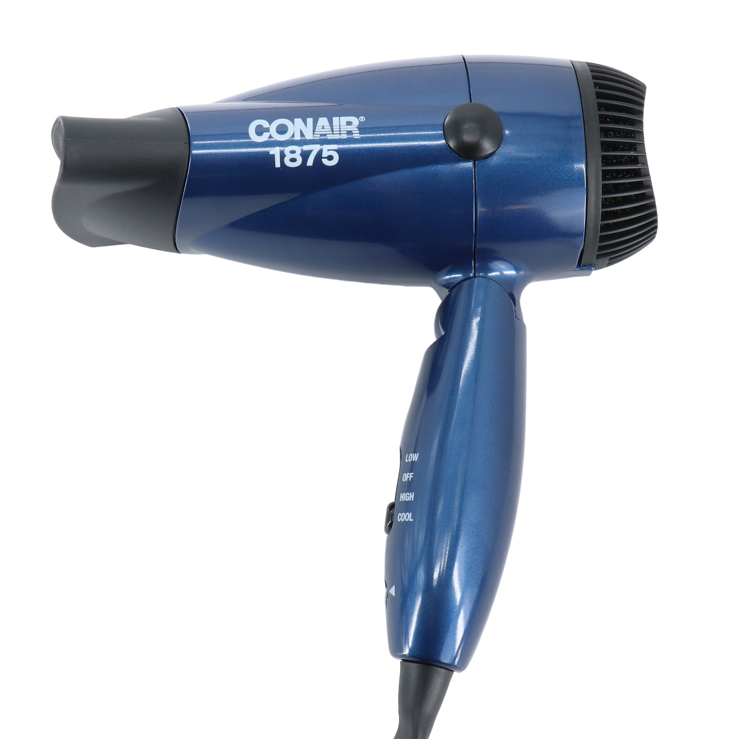 Conair 2 Speed Dual voltage 1875 Watt Compact Folding Ionic Hair Dryer ...