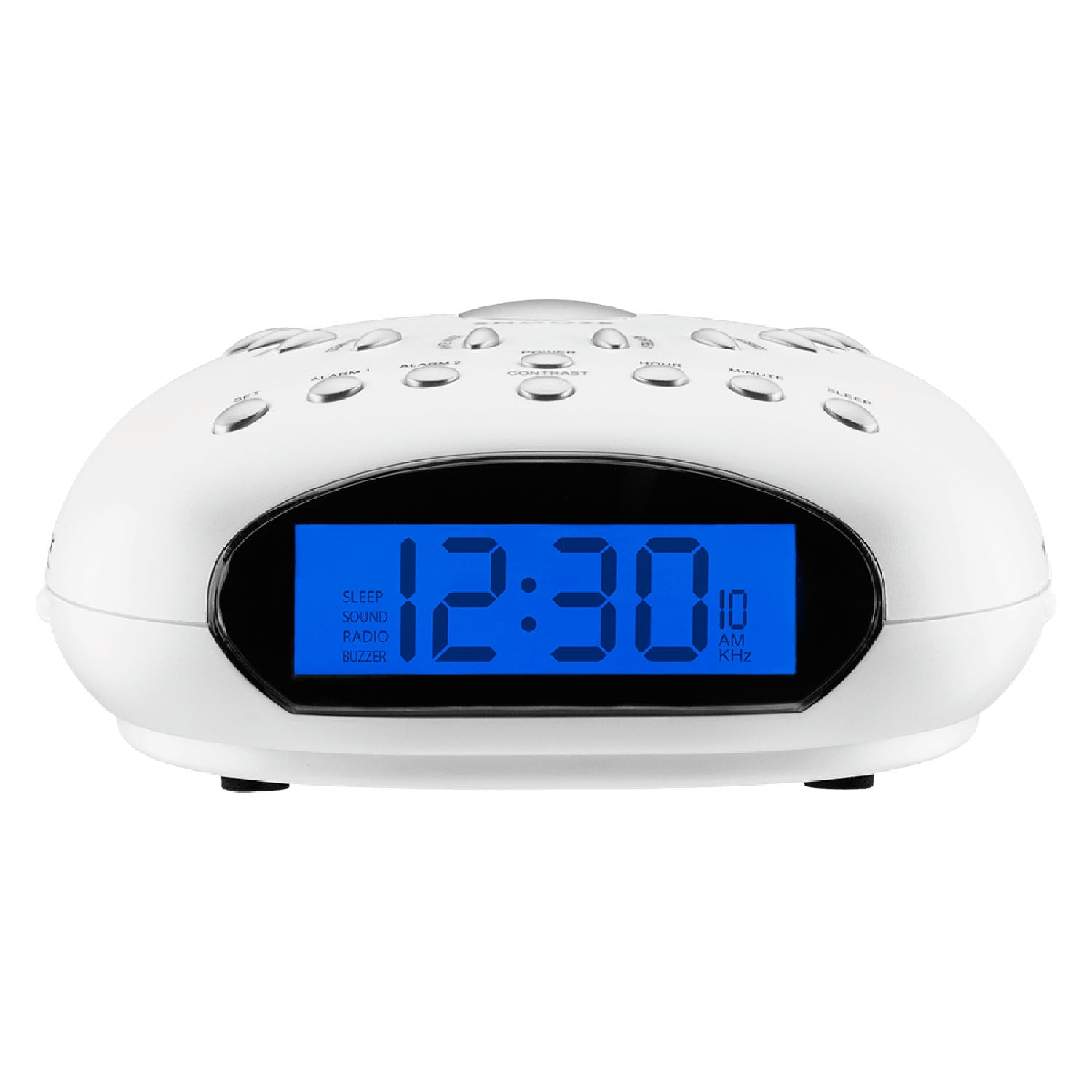 Conair Soothing Sounds and Relaxation Clock Radio, White - Walmart.com