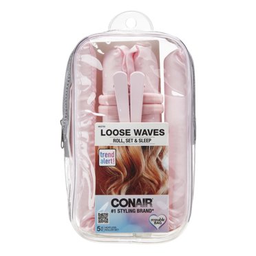 Conair Soft Curls Self Grip Foam Rollers, Purple, 6 Count - Walmart.com