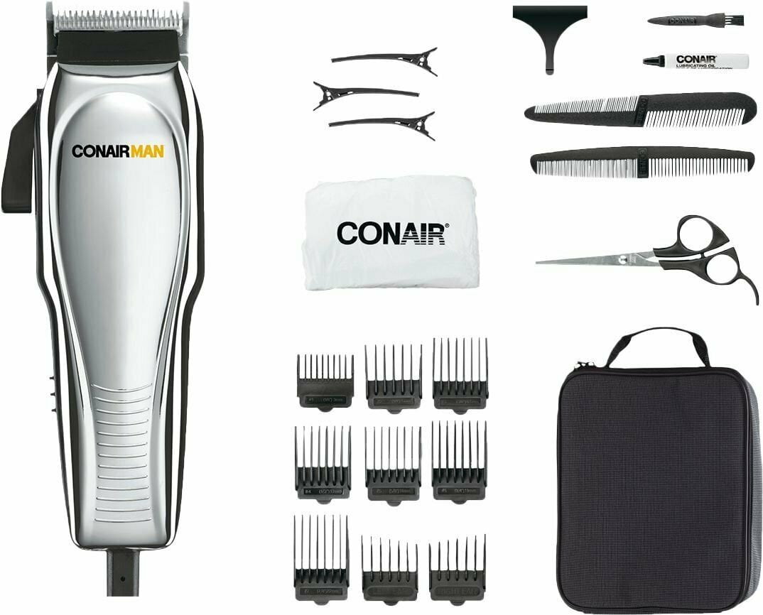Conair Man Hair Chrome Custom Cut Hair Trimmer, 21 Pieces - Walmart.com