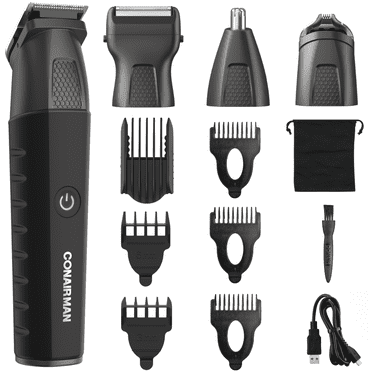 ConairMAN Cordless All-In-1 Trimmer, Rechargeable Beard & Mustache Grooming Tools, GMT189R ...