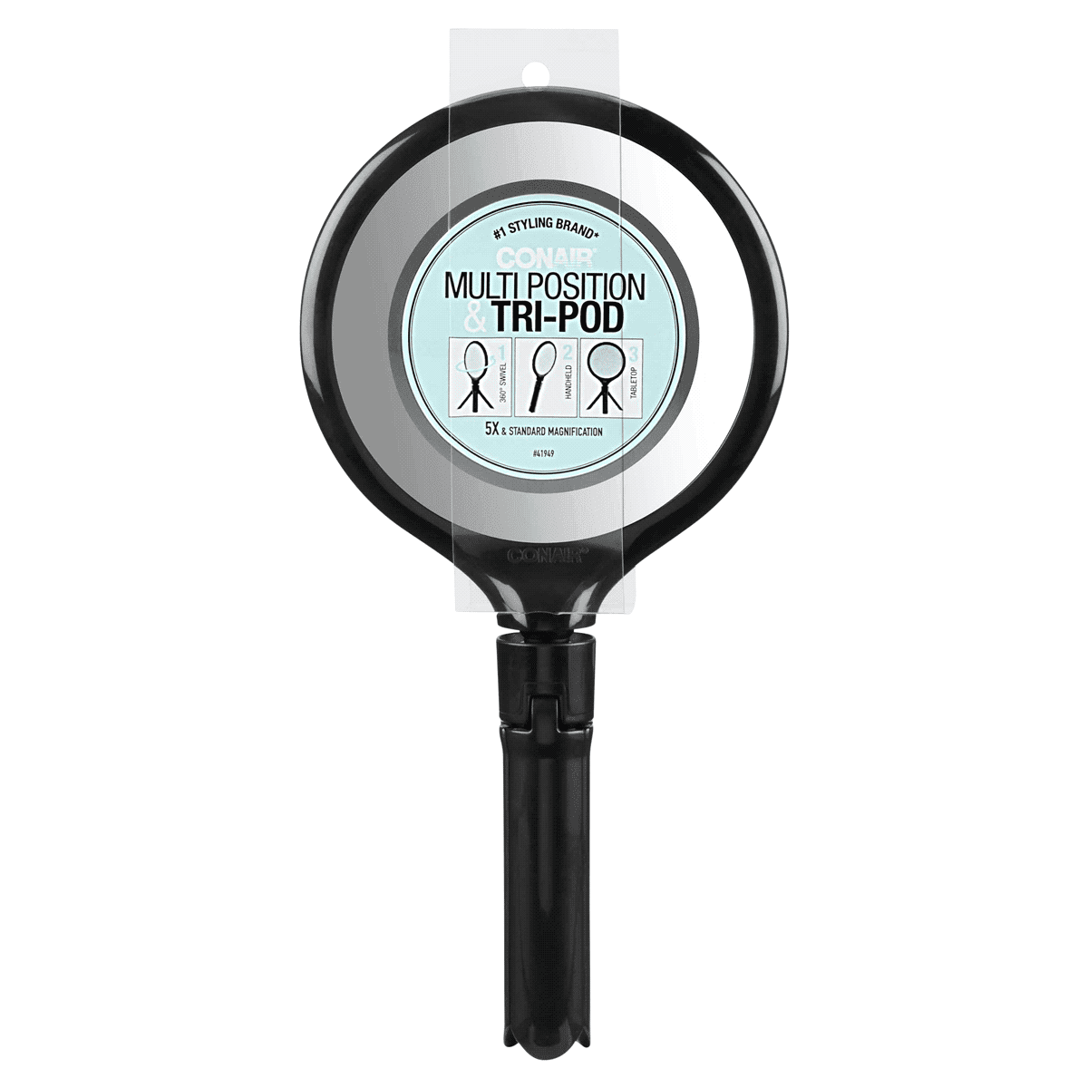 Conair Double-Sided 1X & 5X Magnification Bathroom Mirror with ...