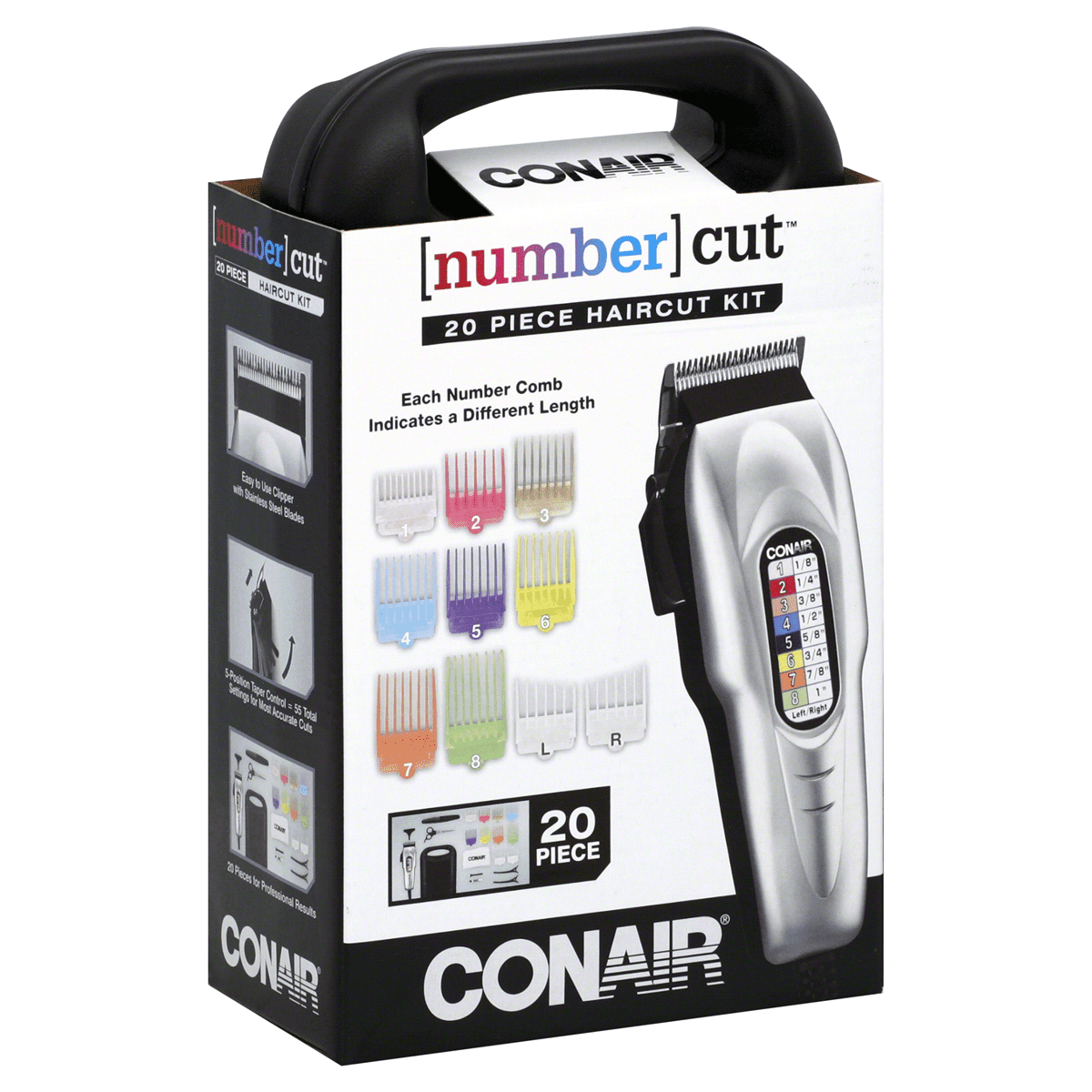 Conair Number- Coded Home Haircut Kit Corded - 20 pieces - 5 Yr ...